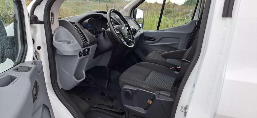 White Ford Transit 2019 in Marijampole, with an engine capacity of 2.00 L and mileage of 235 thousand km for 13200 €, photo 11 on AUTOMOTO.COM.LV