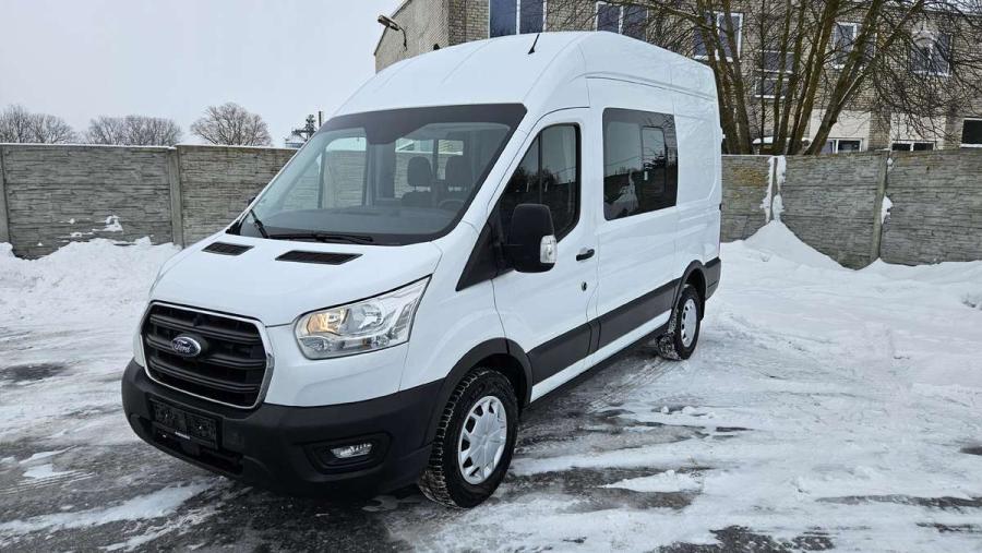 White Ford Transit 2021 in Marijampole, with an engine capacity of 2.00 L and mileage of 194 thousand km for 12700 €, photo 1 on AUTOMOTO.COM.LV