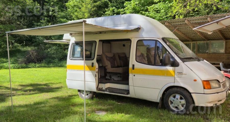 White Ford Transit 1986 in Riga, with an engine capacity of 2.50 L and mileage of 81 thousand km for 4500 €, photo 1 on AUTOMOTO.COM.LV