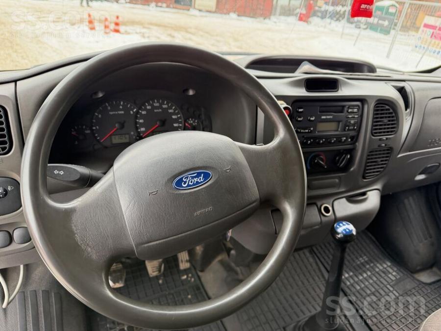 White Ford Transit 2005 in Riga, with an engine capacity of 2.40 L and mileage of 288 thousand km for 4990 €, photo 14 on AUTOMOTO.COM.LV