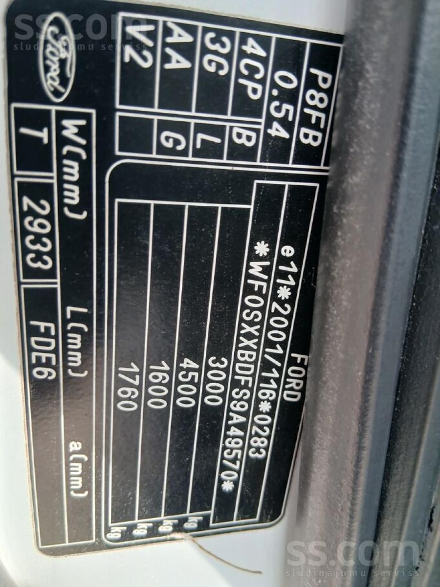Balts Ford Transit 2009 Ogre, ar dzinēja tilpumu 2.20 L un nobraukumu 287 tūkst. km par 3000 €, foto 19 vietnē AUTOMOTO.COM.LV