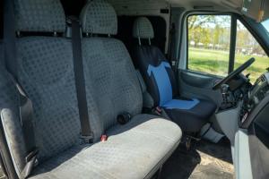 White Ford Transit 2013 in Riga, with an engine capacity of 2.20 L and mileage of 307 thousand km for 5500 €, photo 13 on AUTOMOTO.COM.LV