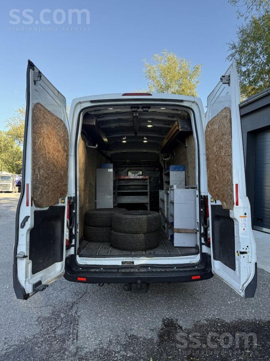 White Ford Transit 2014 in Tallinn, with an engine capacity of 2.20 L and mileage of 244 thousand km for 6999 €, photo 19 on AUTOMOTO.COM.LV