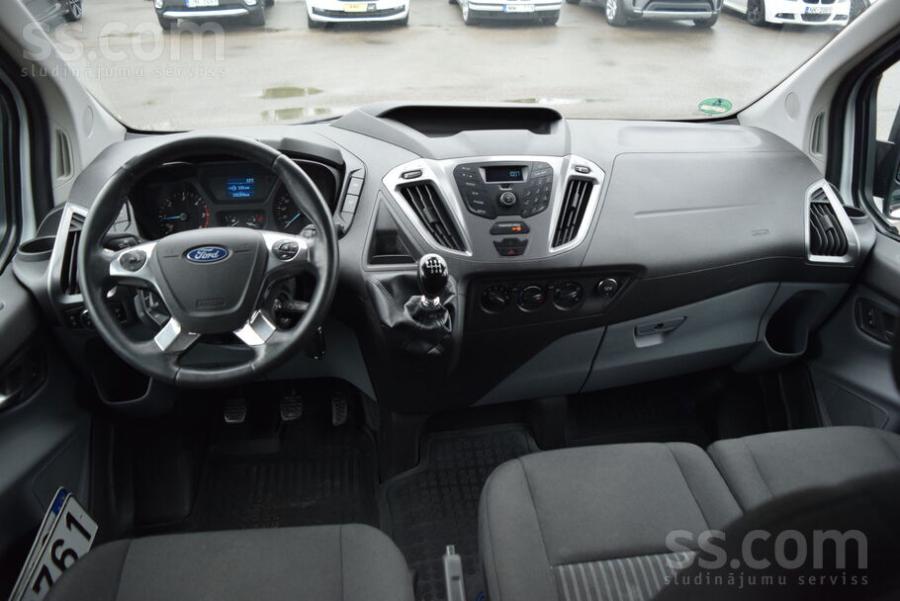 White Ford Transit 2015 in Riga, with an engine capacity of 2.20 L and mileage of 155 thousand km for 14300 €, photo 10 on AUTOMOTO.COM.LV