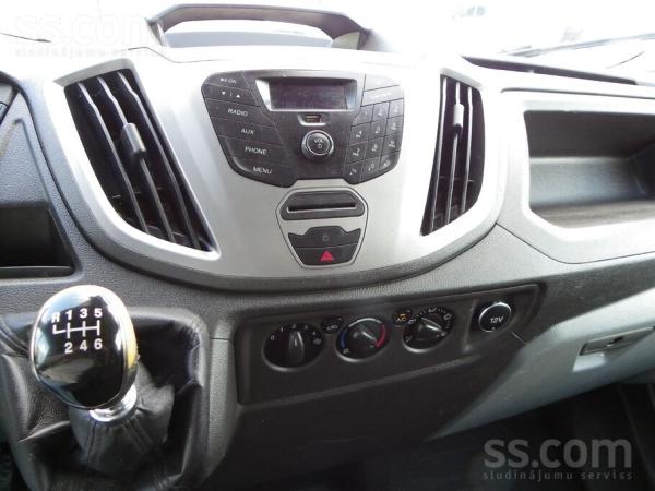 White Ford Transit 2015 in Valka, with an engine capacity of 2.20 L and mileage of 235 thousand km for 7999 €, photo 10 on AUTOMOTO.COM.LV