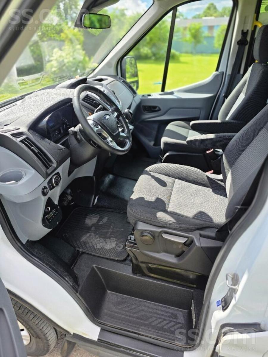 White Ford Transit 2015 in Cesis, with an engine capacity of 2.20 L and mileage of 0 thousand km for 11495 €, photo 8 on AUTOMOTO.COM.LV
