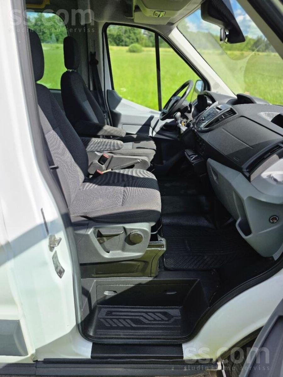 White Ford Transit 2015 in Cesis, with an engine capacity of 2.20 L and mileage of 0 thousand km for 11495 €, photo 16 on AUTOMOTO.COM.LV