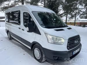 White Ford Transit 2016 in Riga, with an engine capacity of 2.00 L and mileage of 374 thousand km for 10280 €, photo  on AUTOMOTO.COM.LV