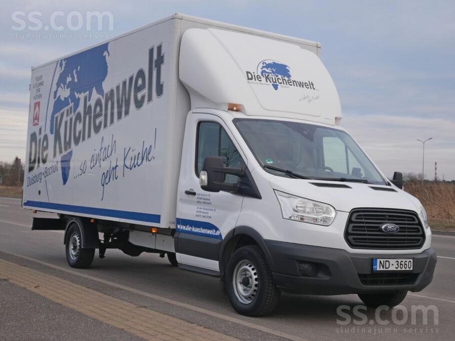 White Ford Transit 2016 in Riga, with an engine capacity of 2.20 L and mileage of 305 thousand km for 8950 €, photo 1 on AUTOMOTO.COM.LV