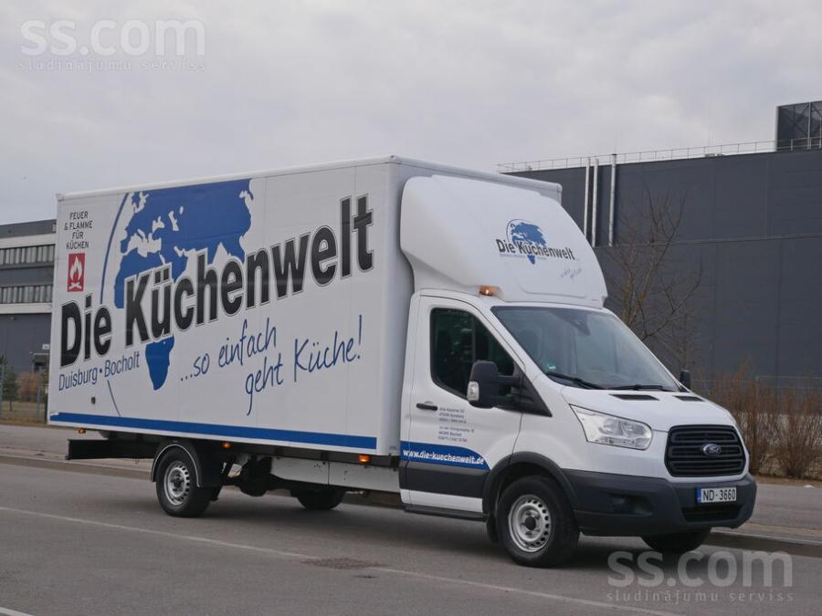 White Ford Transit 2016 in Riga, with an engine capacity of 2.20 L and mileage of 305 thousand km for 8950 €, photo 3 on AUTOMOTO.COM.LV