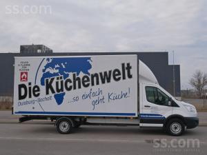 White Ford Transit 2016 in Riga, with an engine capacity of 2.20 L and mileage of 305 thousand km for 8950 €, photo 4 on AUTOMOTO.COM.LV
