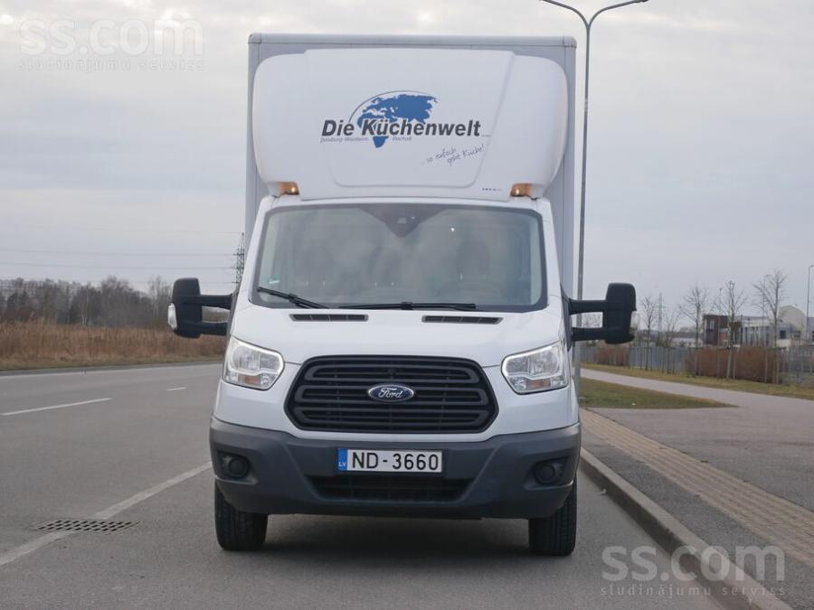 White Ford Transit 2016 in Riga, with an engine capacity of 2.20 L and mileage of 305 thousand km for 8950 €, photo 6 on AUTOMOTO.COM.LV