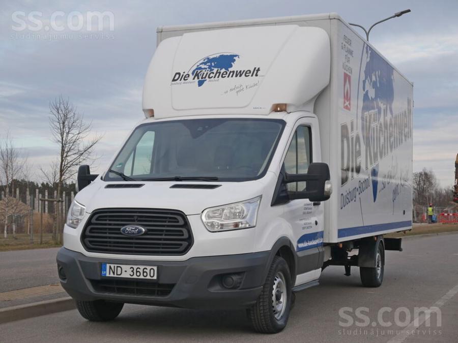 White Ford Transit 2016 in Riga, with an engine capacity of 2.20 L and mileage of 305 thousand km for 8950 €, photo 9 on AUTOMOTO.COM.LV