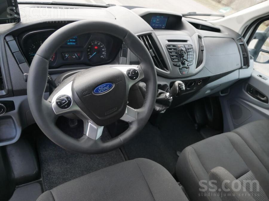 White Ford Transit 2016 in Riga, with an engine capacity of 2.20 L and mileage of 305 thousand km for 8950 €, photo 13 on AUTOMOTO.COM.LV