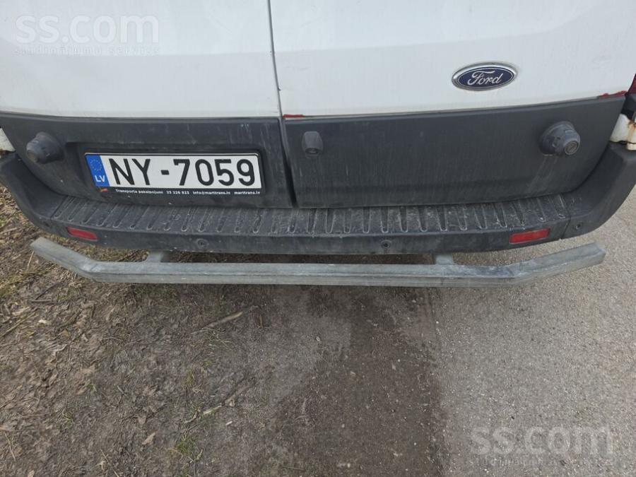White Ford Transit 2016 in Liepaja, with an engine capacity of 2.20 L and mileage of 187 thousand km for 7999 €, photo 14 on AUTOMOTO.COM.LV