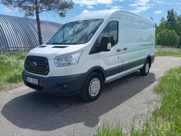 White Ford Transit 2016 in Riga, with an engine capacity of 2.20 L and mileage of 231 thousand km for 9450 €, photo 1 on AUTOMOTO.COM.LV
