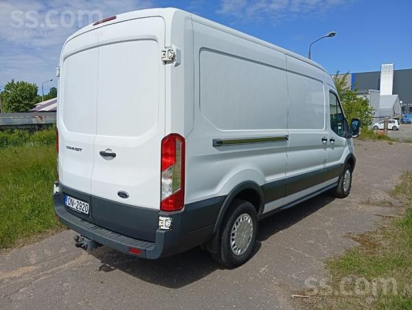 White Ford Transit 2016 in Riga, with an engine capacity of 2.20 L and mileage of 231 thousand km for 9450 €, photo 6 on AUTOMOTO.COM.LV