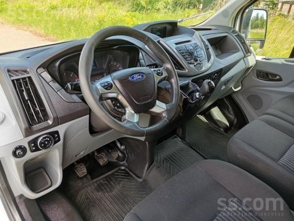 White Ford Transit 2016 in Riga, with an engine capacity of 2.20 L and mileage of 231 thousand km for 9450 €, photo 10 on AUTOMOTO.COM.LV