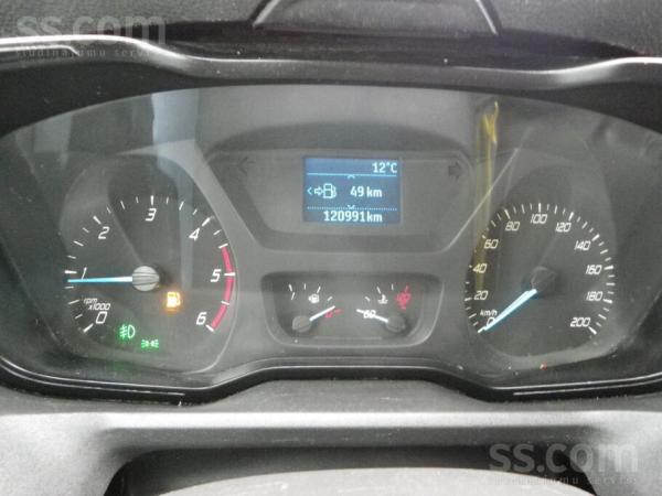 White Ford Transit 2016 in Valka, with an engine capacity of 2.20 L and mileage of 120 thousand km for 7800 €, photo 10 on AUTOMOTO.COM.LV