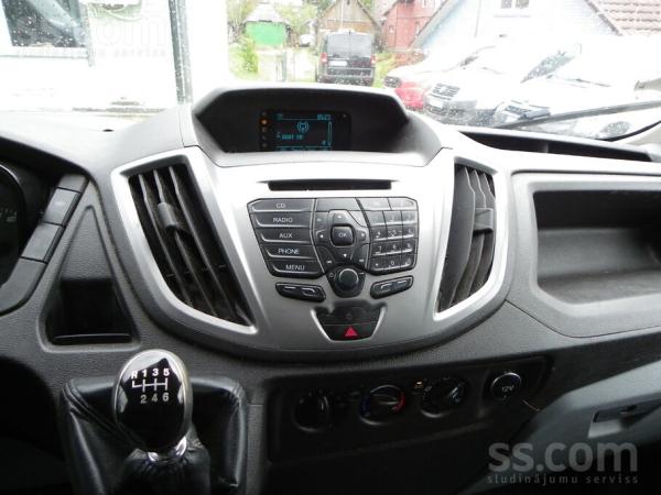 White Ford Transit 2016 in Valka, with an engine capacity of 2.20 L and mileage of 120 thousand km for 7800 €, photo 11 on AUTOMOTO.COM.LV