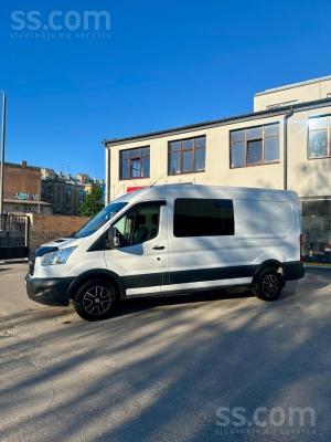 White Ford Transit 2017 in Riga, with an engine capacity of 2.00 L and mileage of 324 thousand km for 12900 €, photo 3 on AUTOMOTO.COM.LV