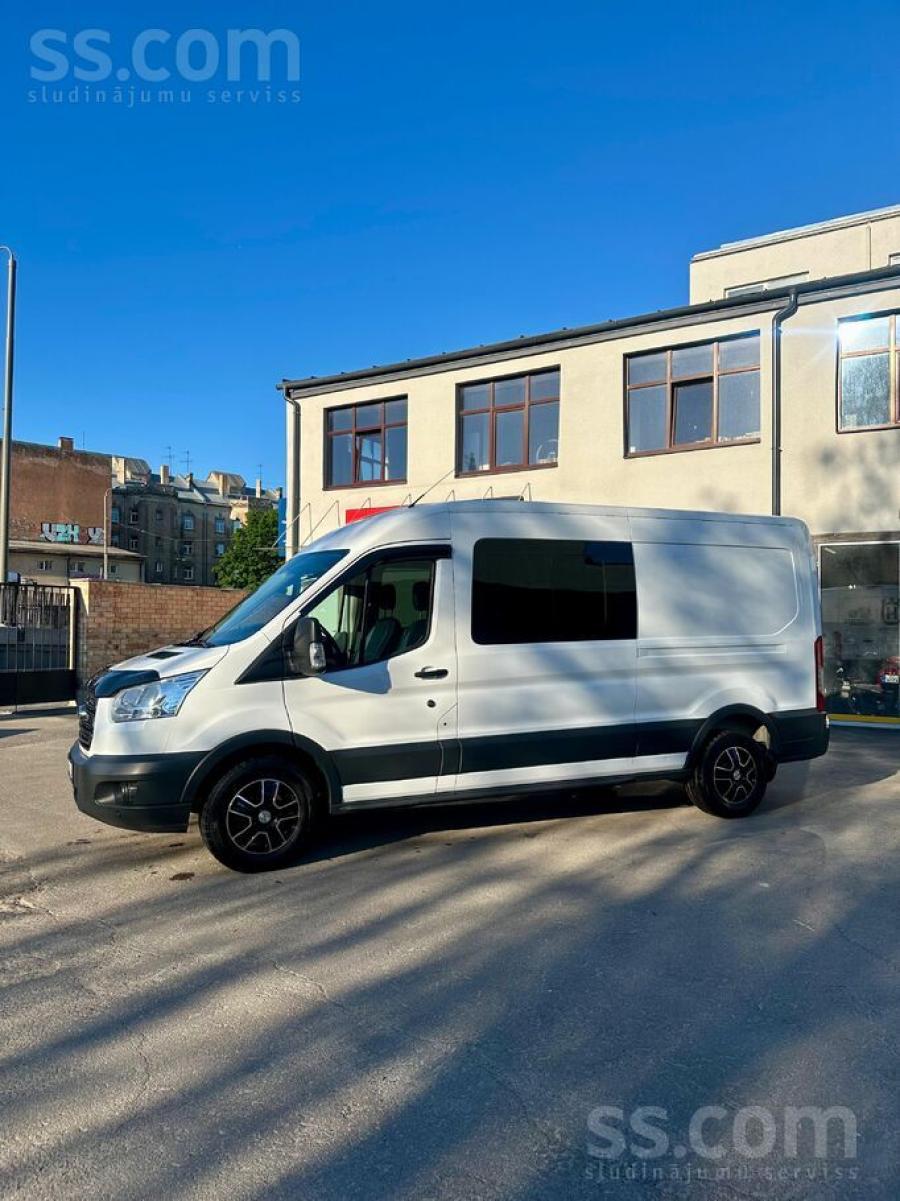 White Ford Transit 2017 in Riga, with an engine capacity of 2.00 L and mileage of 324 thousand km for 12900 €, photo 3 on AUTOMOTO.COM.LV