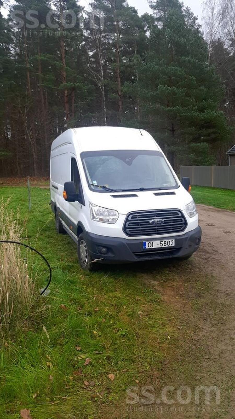White Ford Transit 2018 in Riga, with an engine capacity of 2.00 L and mileage of 315 thousand km for 9200 €, photo 1 on AUTOMOTO.COM.LV