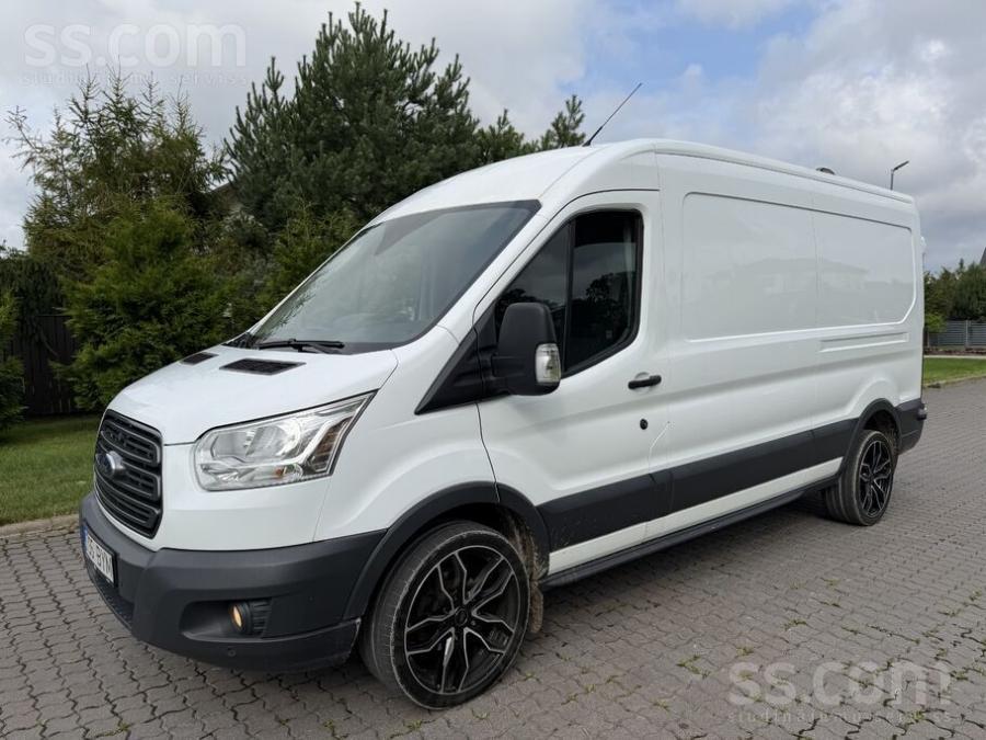White Ford Transit 2018 in Riga, with an engine capacity of 2.00 L and mileage of 330 thousand km for 8750 €, photo 1 on AUTOMOTO.COM.LV