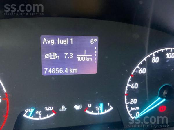 White Ford Transit 2019 in Kuldiga, with an engine capacity of 2.00 L and mileage of 75 thousand km for 14500 €, photo 9 on AUTOMOTO.COM.LV