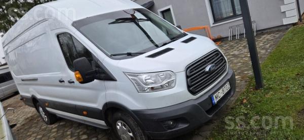 White Ford Transit 2019 in Riga, with an engine capacity of 2.00 L and mileage of 251 thousand km for 11875 €, photo 2 on AUTOMOTO.COM.LV