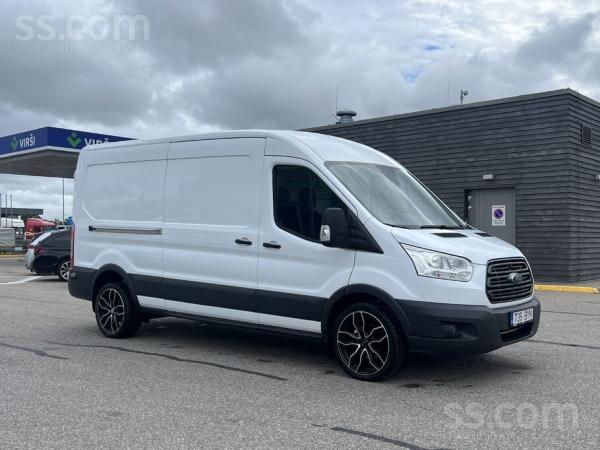 White Ford Transit 2019 in Riga, with an engine capacity of 2.20 L and mileage of 380 thousand km for 7990 €, photo 1 on AUTOMOTO.COM.LV