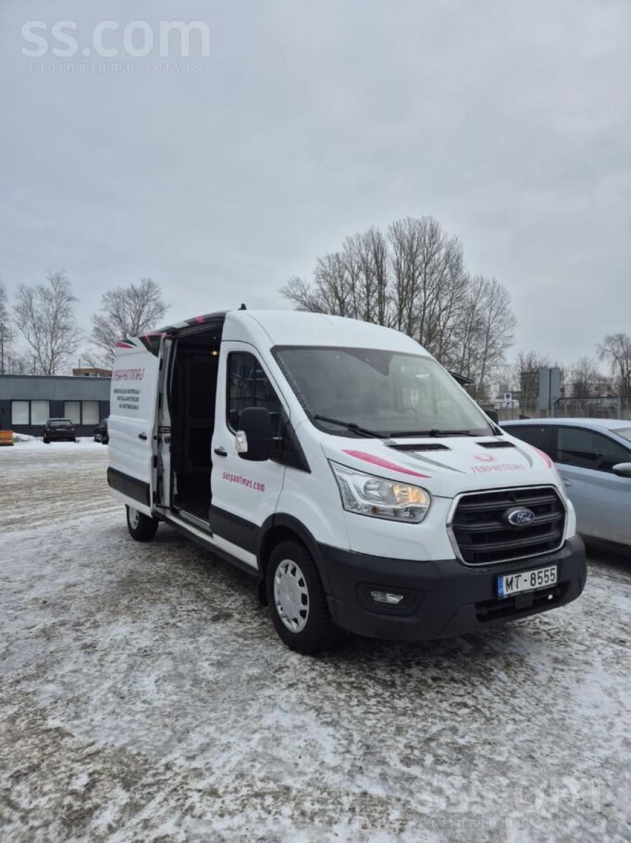 White Ford Transit 2021 in Riga, with an engine capacity of 2.00 L and mileage of 183 thousand km for 15000 €, photo 1 on AUTOMOTO.COM.LV