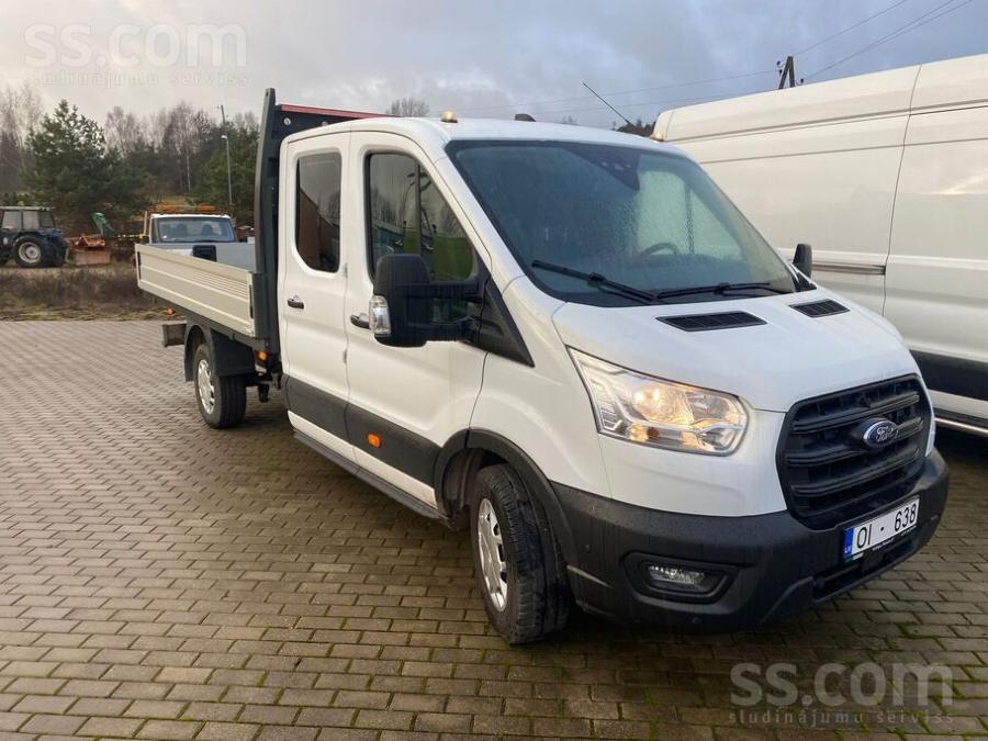 White Ford Transit 2022 in Kuldiga, with an engine capacity of 2.00 L and mileage of 7 thousand km for 28900 €, photo 6 on AUTOMOTO.COM.LV