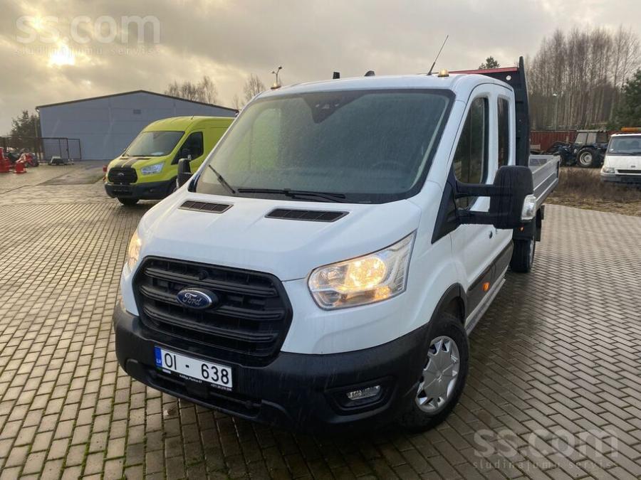 White Ford Transit 2022 in Kuldiga, with an engine capacity of 2.00 L and mileage of 7 thousand km for 28900 €, photo 7 on AUTOMOTO.COM.LV