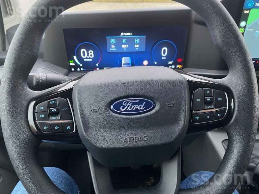 White Ford Transit 2025 in Riga, with an engine capacity of 2.00 L and mileage of 1 thousand km for 26900 €, photo 12 on AUTOMOTO.COM.LV