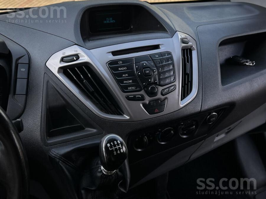 White Ford Transit 2016 in Tukums, with an engine capacity of 2.20 L and mileage of 235 thousand km for 8450 €, photo 14 on AUTOMOTO.COM.LV