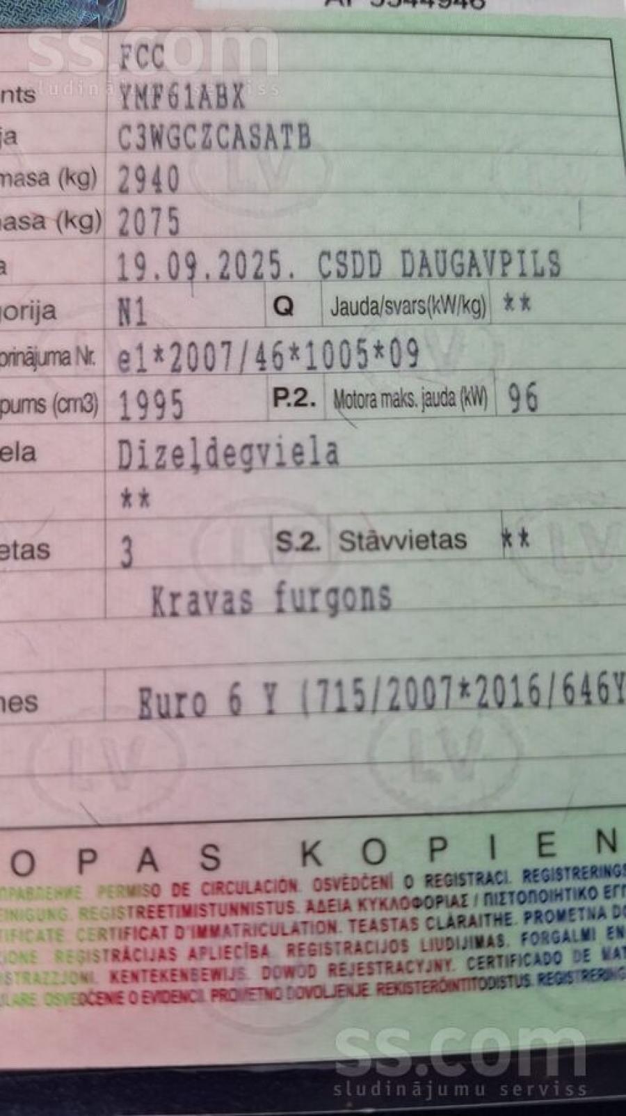 Balts Ford Transit 2017 Daugavpils, ar dzinēja tilpumu 2.00 L un nobraukumu 186 tūkst. km par 11500 €, foto 9 vietnē AUTOMOTO.COM.LV