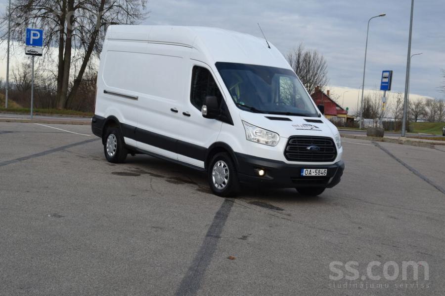 White Ford Transit 2017 in Riga, with an engine capacity of 2.00 L and mileage of 172 thousand km for 11500 €, photo 8 on AUTOMOTO.COM.LV