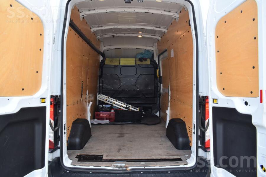 White Ford Transit 2017 in Riga, with an engine capacity of 2.00 L and mileage of 172 thousand km for 11500 €, photo 15 on AUTOMOTO.COM.LV