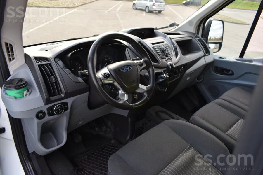 White Ford Transit 2017 in Riga, with an engine capacity of 2.00 L and mileage of 172 thousand km for 11500 €, photo 18 on AUTOMOTO.COM.LV