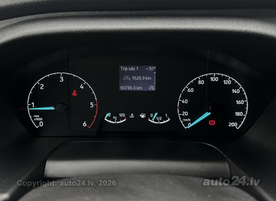 White Ford Transit 2023 in Riga, with an engine capacity of 2.00 L and mileage of 91 thousand km for 20450 €, photo 18 on AUTOMOTO.COM.LV