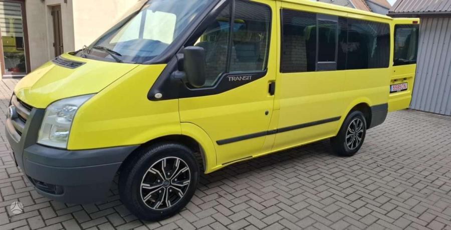 Yellow Ford Transit 2008 in Vilkaviskis, with an engine capacity of 2.20 L and mileage of 240 thousand km for 5550 €, photo 12 on AUTOMOTO.COM.LV