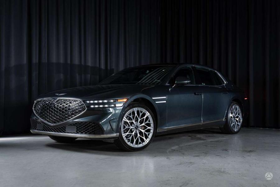 Pelēks Genesis G90 2023 Viļņa, ar dzinēja tilpumu 3.00 L un nobraukumu 52 tūkst. km par 54999 €, foto 1 vietnē AUTOMOTO.COM.LV