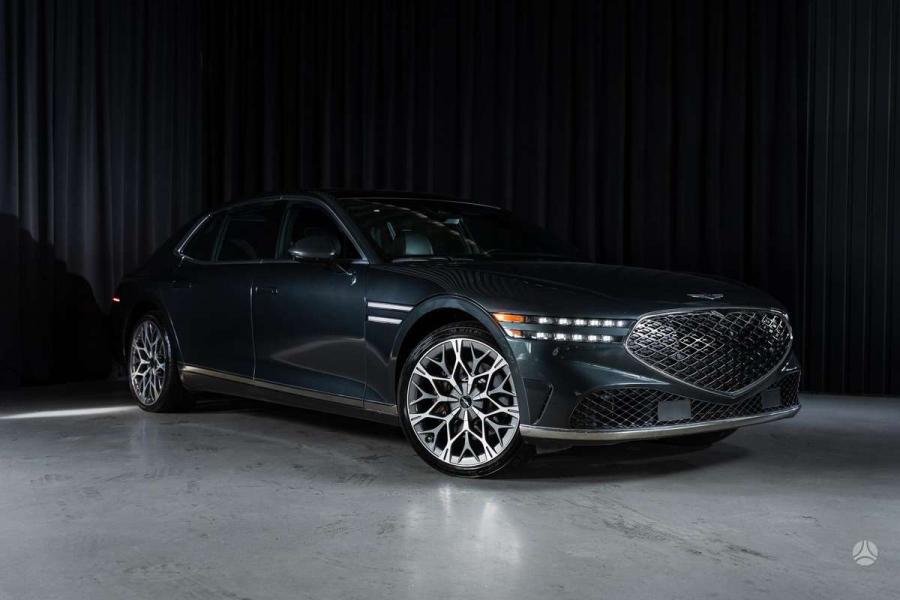 Pelēks Genesis G90 2023 Viļņa, ar dzinēja tilpumu 3.00 L un nobraukumu 52 tūkst. km par 54999 €, foto 4 vietnē AUTOMOTO.COM.LV