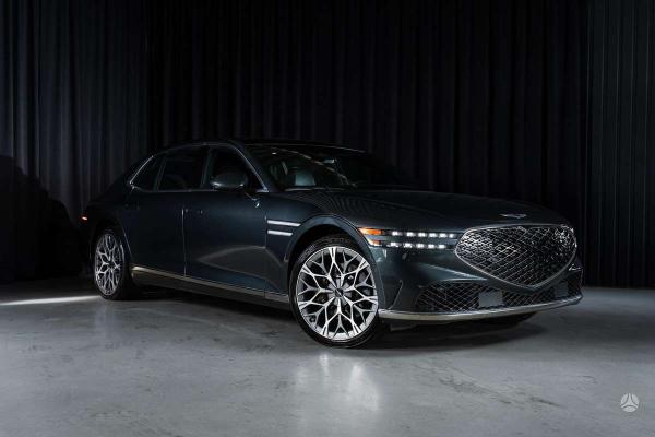 Генезис G90 2023 в Вильнюс на AUTOMOTO.COM.LV Серый Генезис G90 2023 в Вильнюс, объемом двигателя 3.00 л и пробегом 52 тыс. км за 54999 €, фото 4 на AUTOMOTO.COM.LV