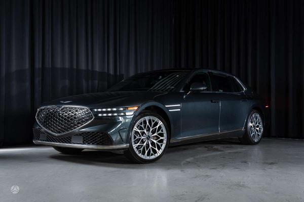 Pelēks Genesis G90 2023 Viļņa, ar dzinēja tilpumu 3.00 L un nobraukumu 52 tūkst. km par 54999 €, foto 1 vietnē AUTOMOTO.COM.LV