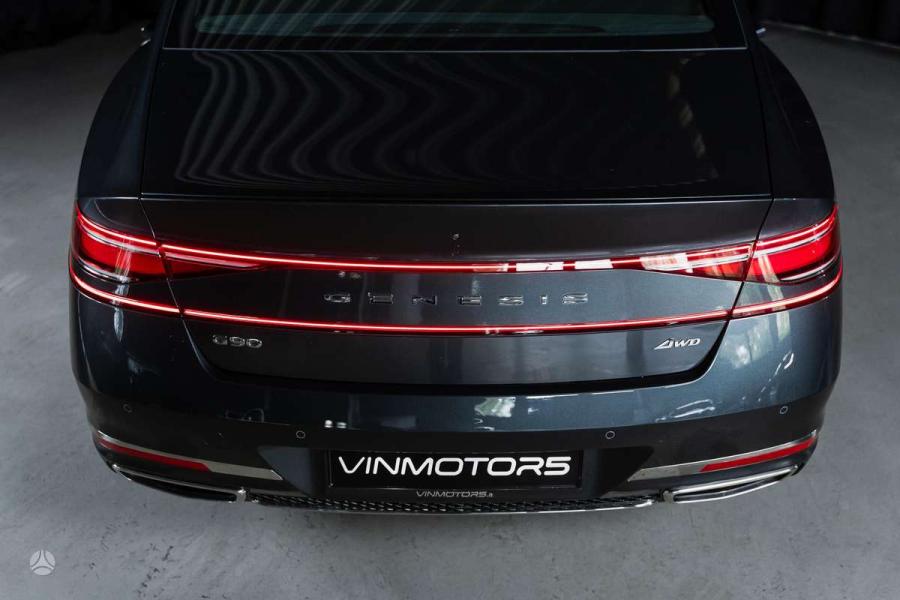 Pelēks Genesis G90 2023 Viļņa, ar dzinēja tilpumu 3.00 L un nobraukumu 52 tūkst. km par 54999 €, foto 14 vietnē AUTOMOTO.COM.LV
