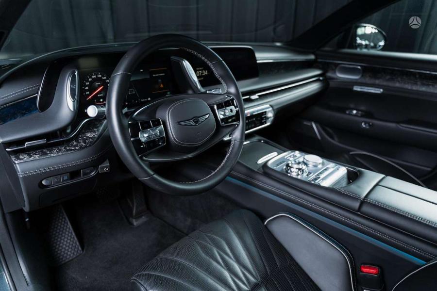 Pelēks Genesis G90 2023 Viļņa, ar dzinēja tilpumu 3.00 L un nobraukumu 52 tūkst. km par 54999 €, foto 20 vietnē AUTOMOTO.COM.LV