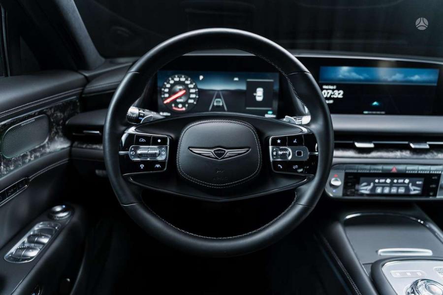Pelēks Genesis G90 2023 Viļņa, ar dzinēja tilpumu 3.00 L un nobraukumu 52 tūkst. km par 54999 €, foto 22 vietnē AUTOMOTO.COM.LV