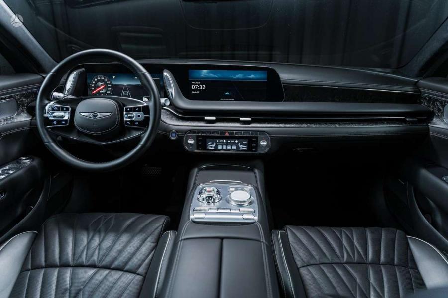 Pelēks Genesis G90 2023 Viļņa, ar dzinēja tilpumu 3.00 L un nobraukumu 52 tūkst. km par 54999 €, foto 25 vietnē AUTOMOTO.COM.LV